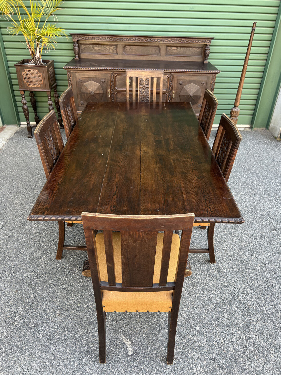 A Jacobean style dining suite - South Perth Antiques & Collectables