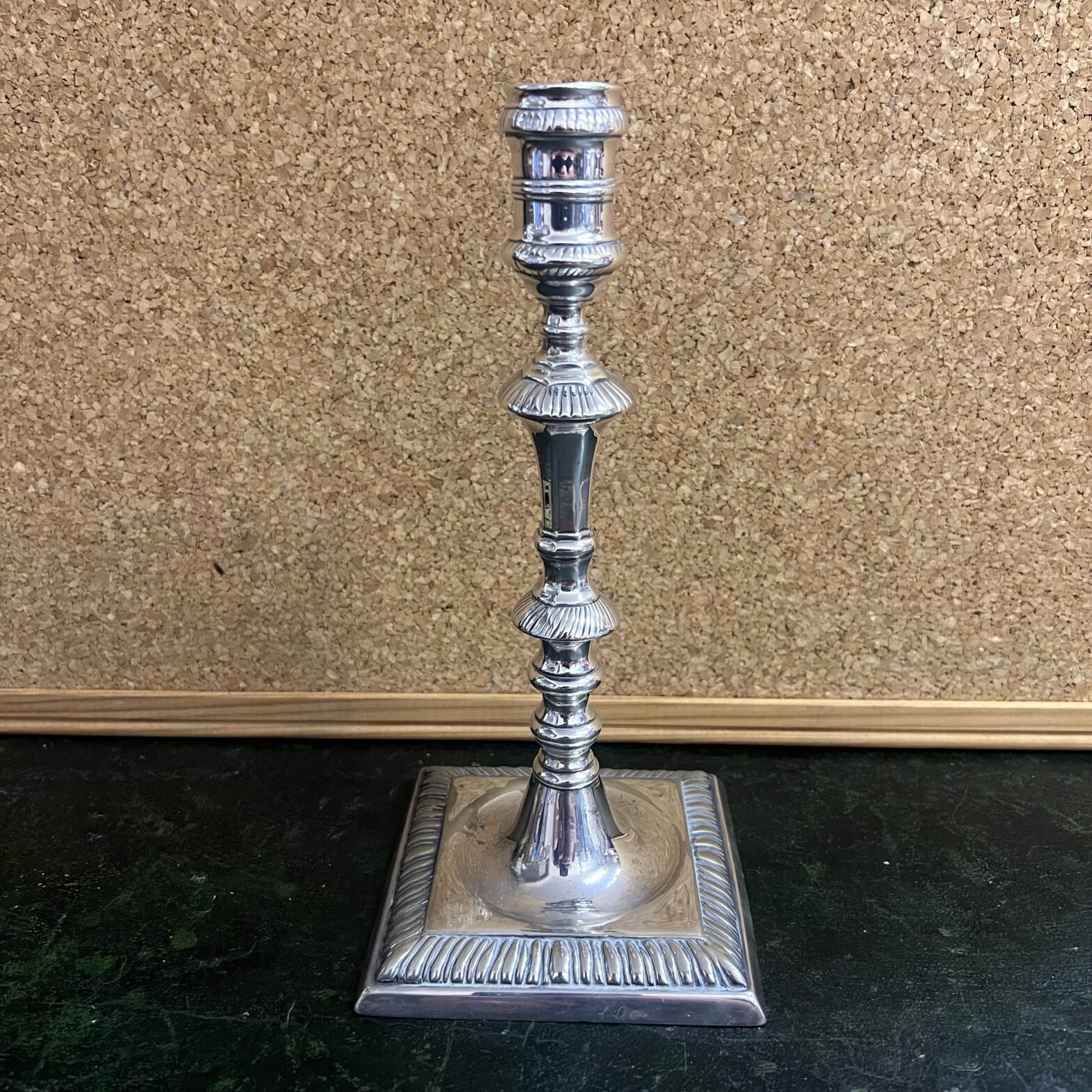 Victorian silver plated candlestick - South Perth Antiques & Collectables