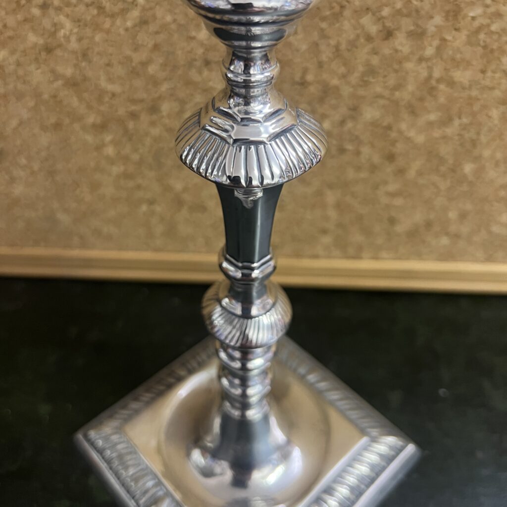 Victorian silver plated candlestick - South Perth Antiques & Collectables