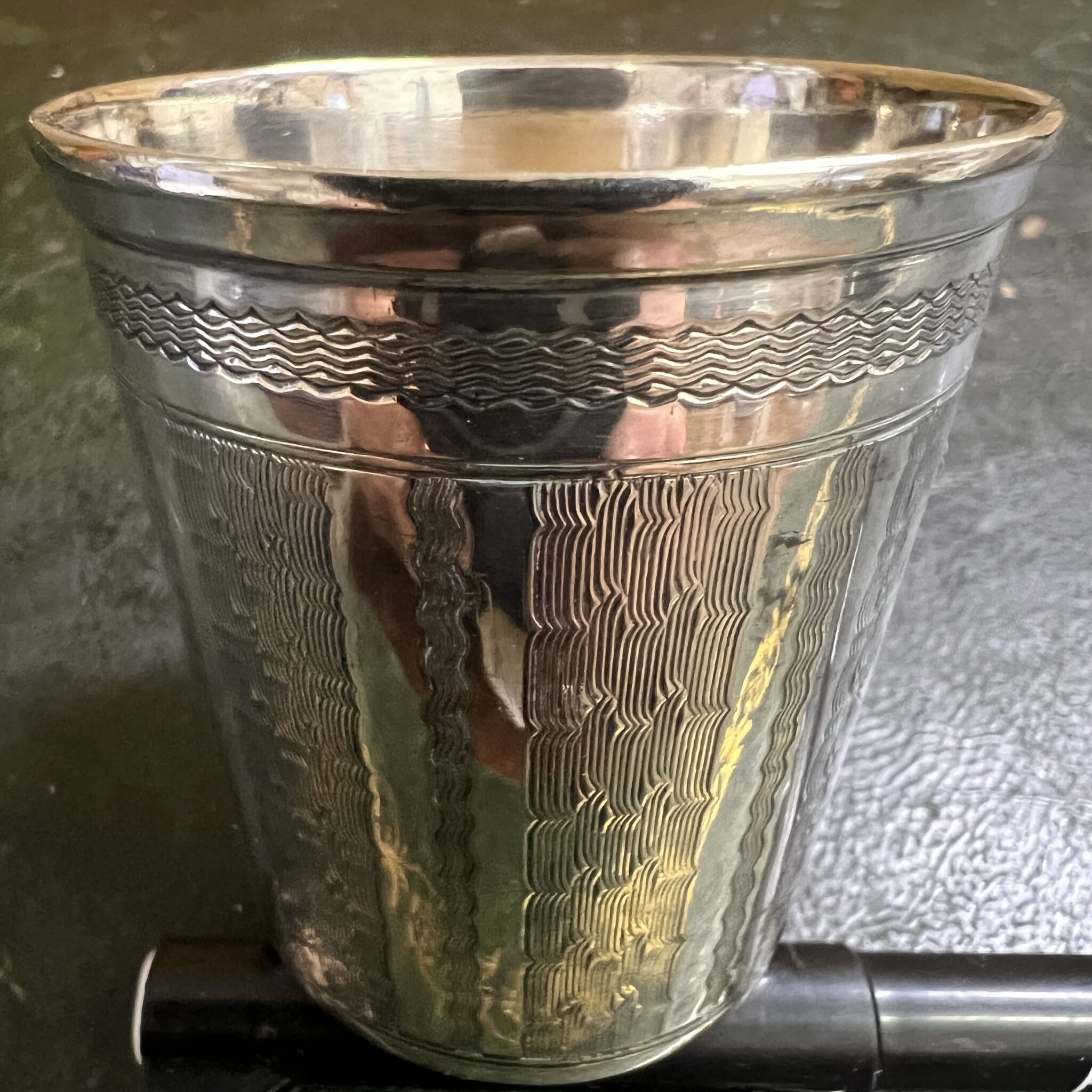 Victorian silver plated beaker - South Perth Antiques & Collectables