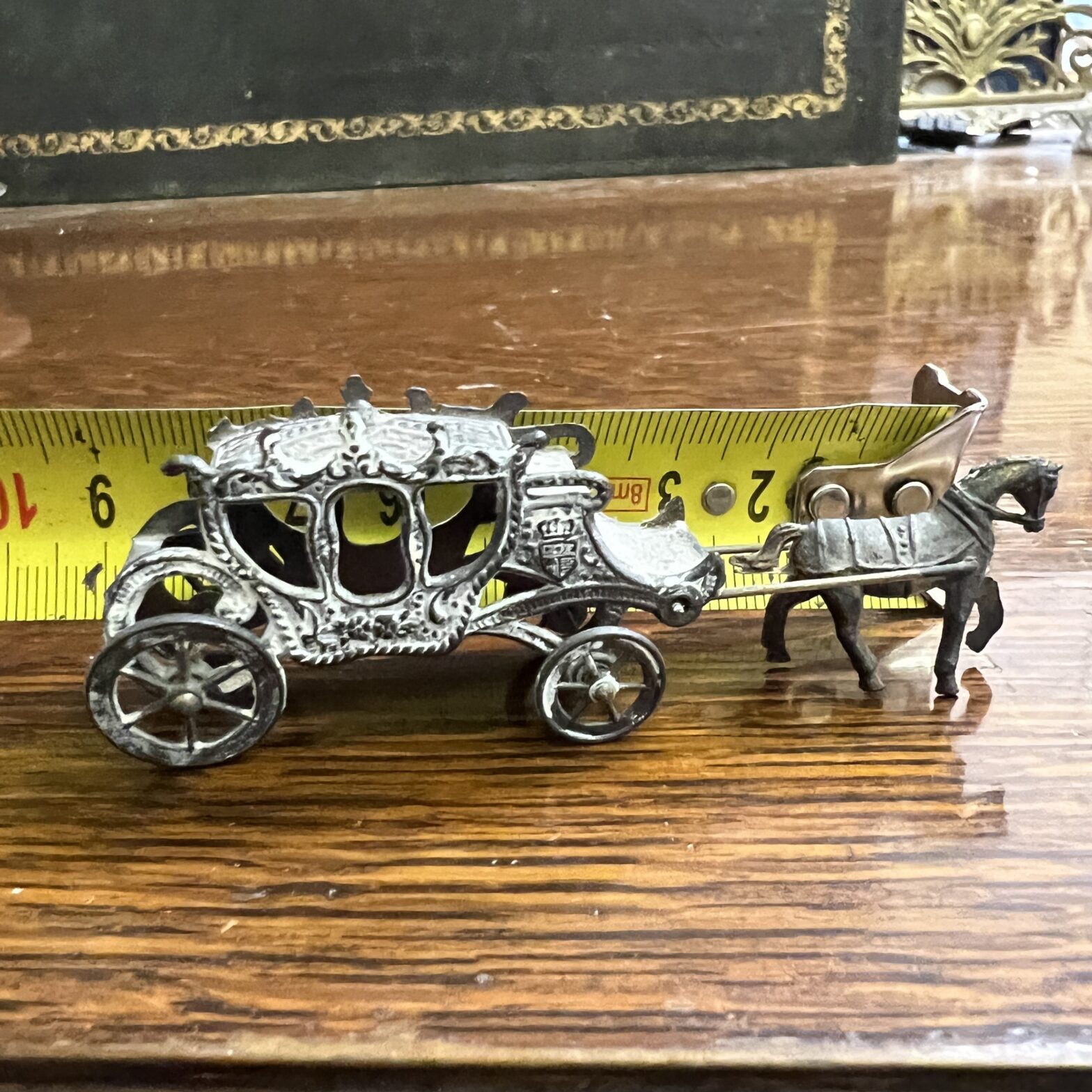 A die cast miniature commemorative English horse drawn Royal carriage ...