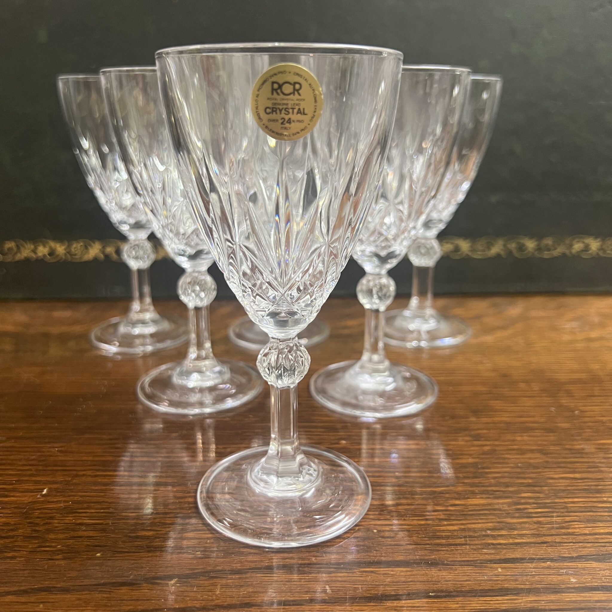 Royal Crystal Rock Wine Glasses - South Perth Antiques & Collectables