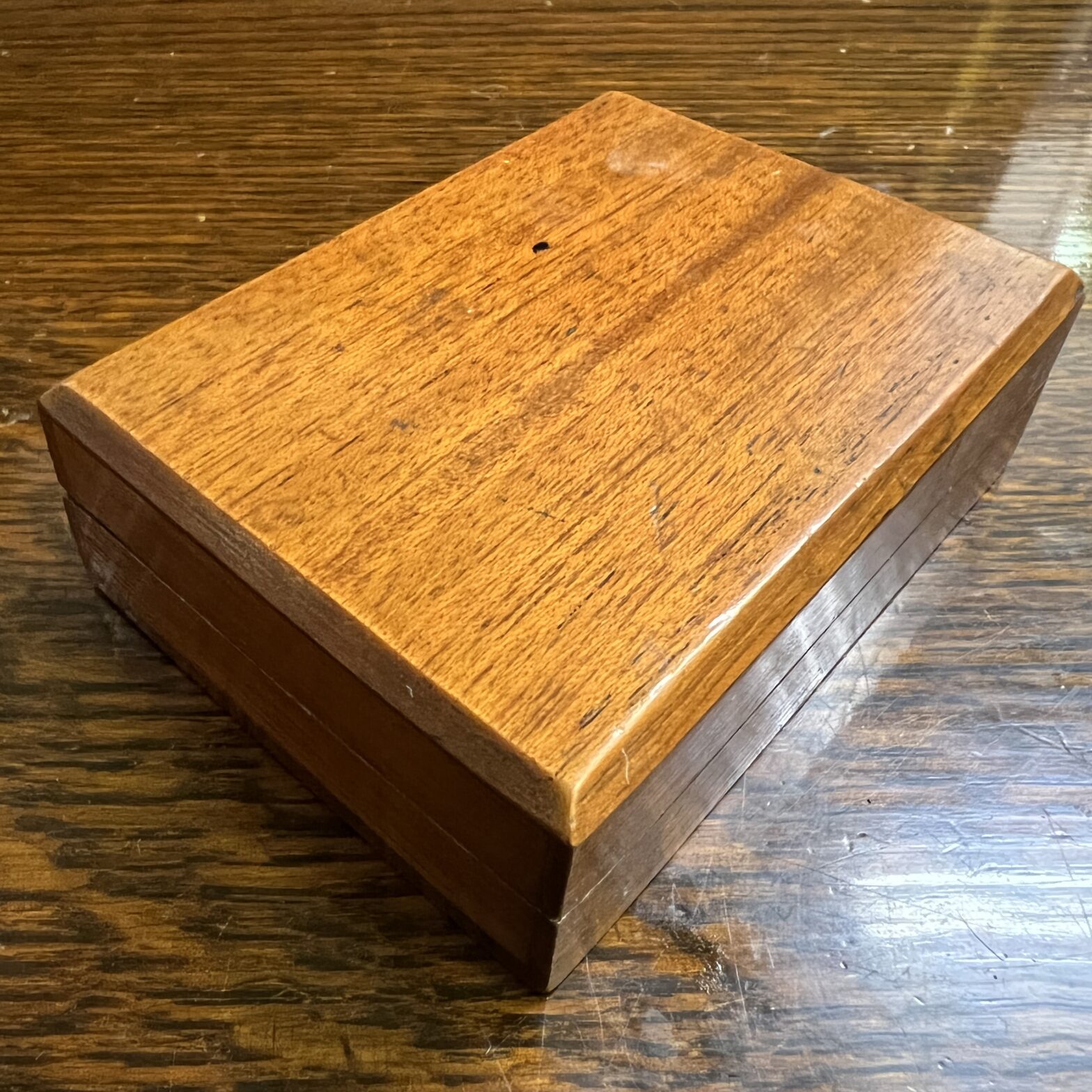 A small cedar wood box - South Perth Antiques & Collectables
